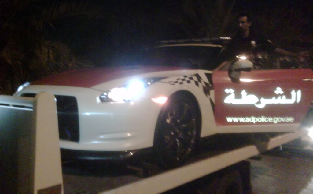 Nissan GT-R Abu Dhabi police car F1 show-piece | Drive Arabia
