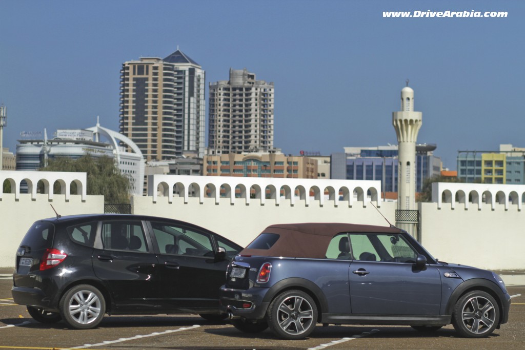 Comparo: 2010 Honda Jazz vs Mini Cooper S Cabrio | DriveArabia
