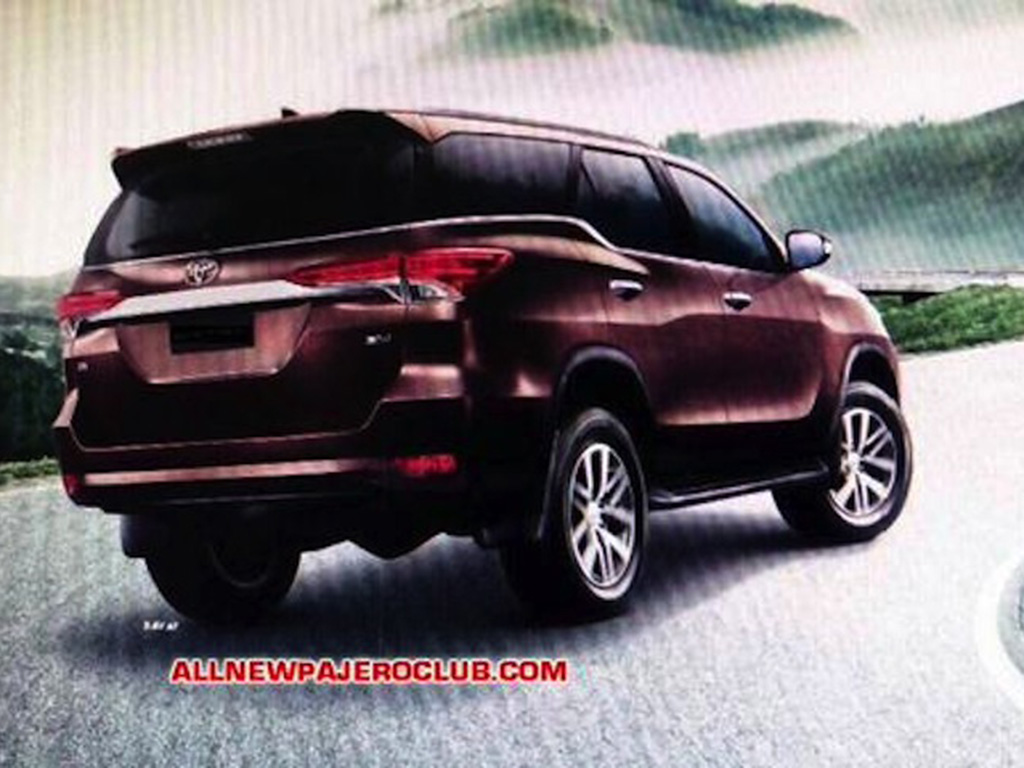 2016 Toyota Fortuner brochure and images leaked | DriveArabia