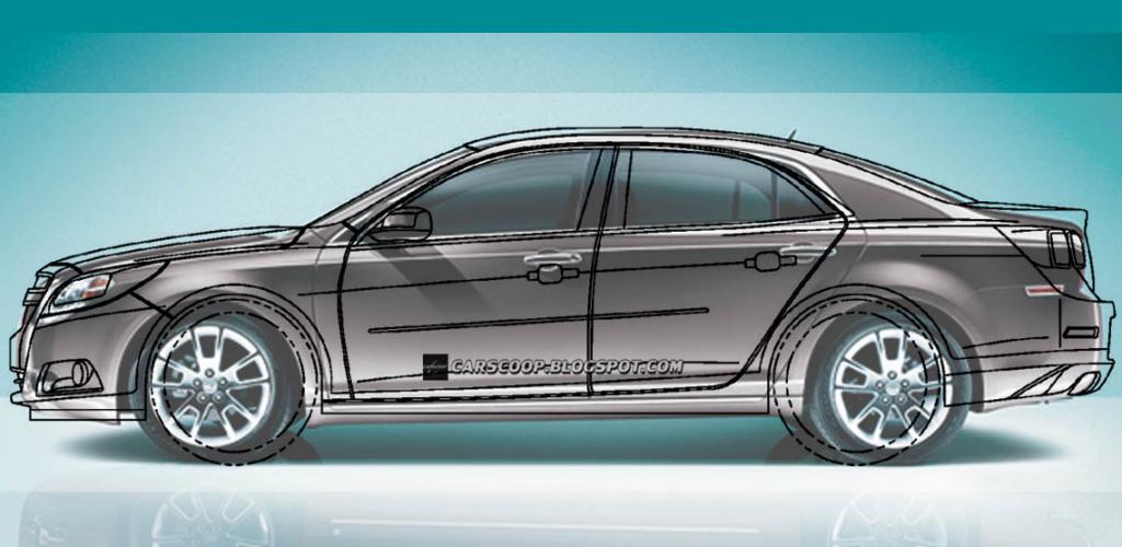 Chevrolet Malibu 2012 design sketches leaked | DriveArabia