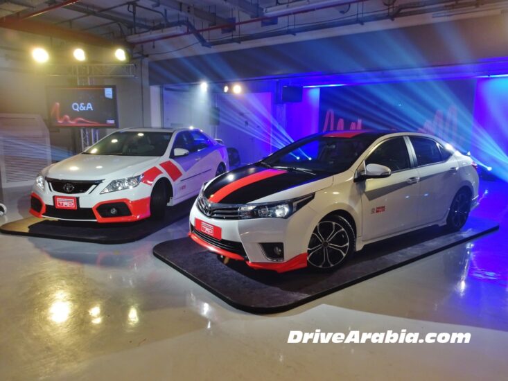 TRD packs for 2015 Toyota Aurion, Yaris, Corolla and 86 now in UAE ...