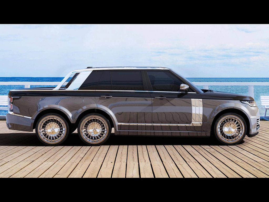 6-wheeled Range Rover SLT debuts as a Land Yacht | DriveArabia