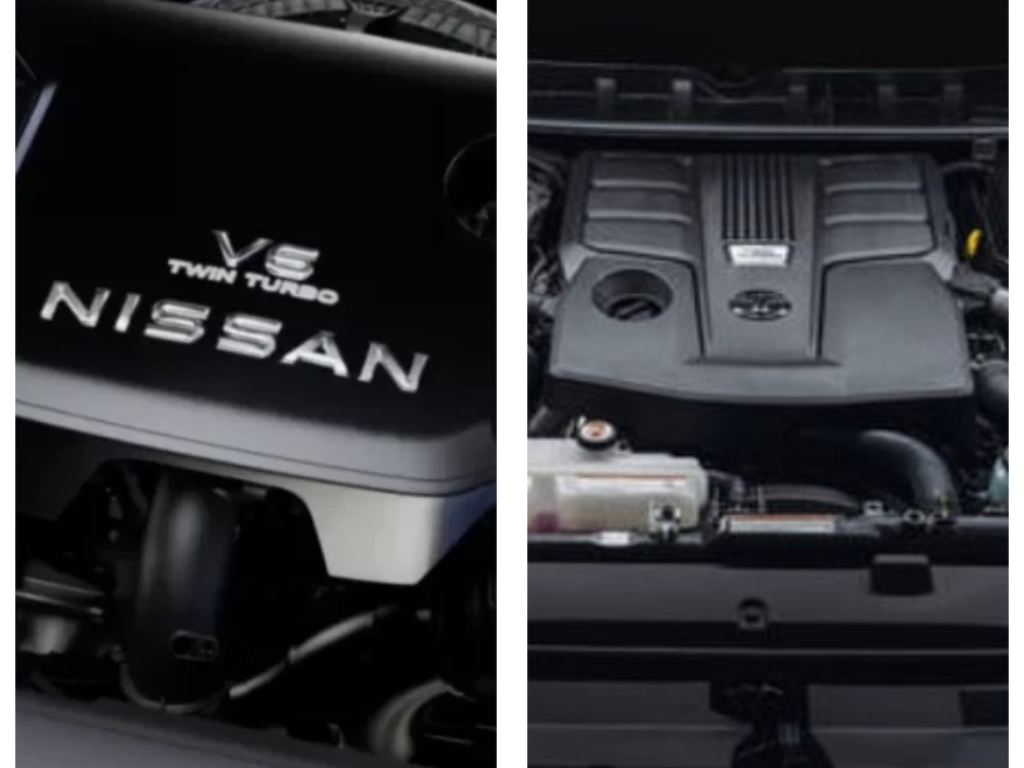 2025 Nissan Patrol vs Toyota Land Cruiser engine specs comparison ...