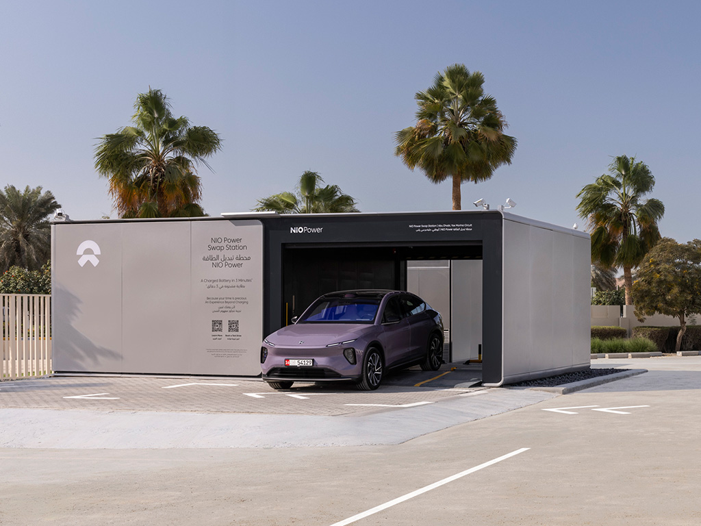 NIO Opens First Power Swap Station in the UAE | DriveArabia
